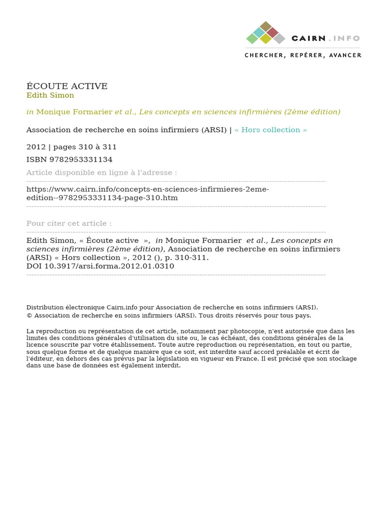 Ecoute Active | PDF