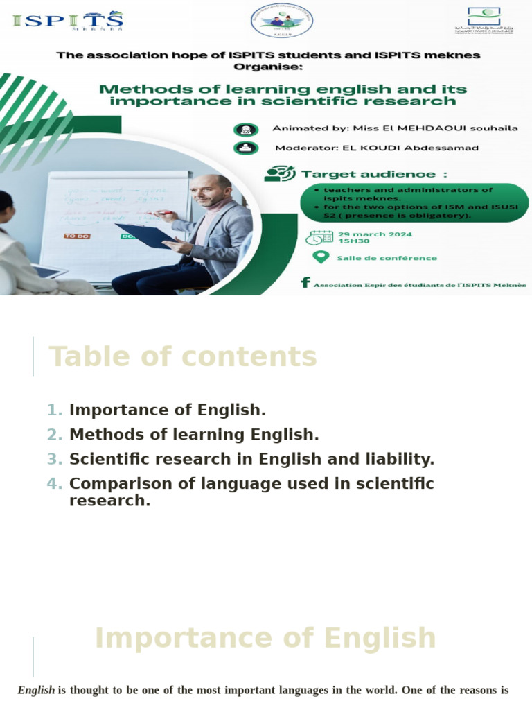 Methods of Learning English | PDF