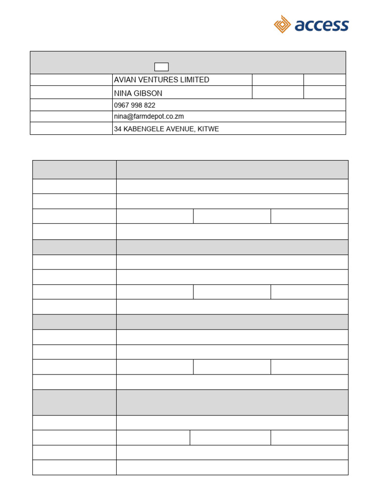Accesspay (Internet Banking) Form | PDF