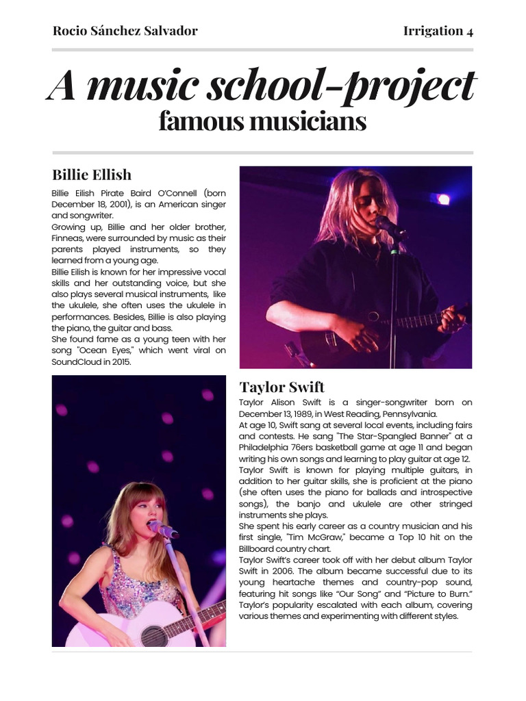 A Music School-Project | PDF