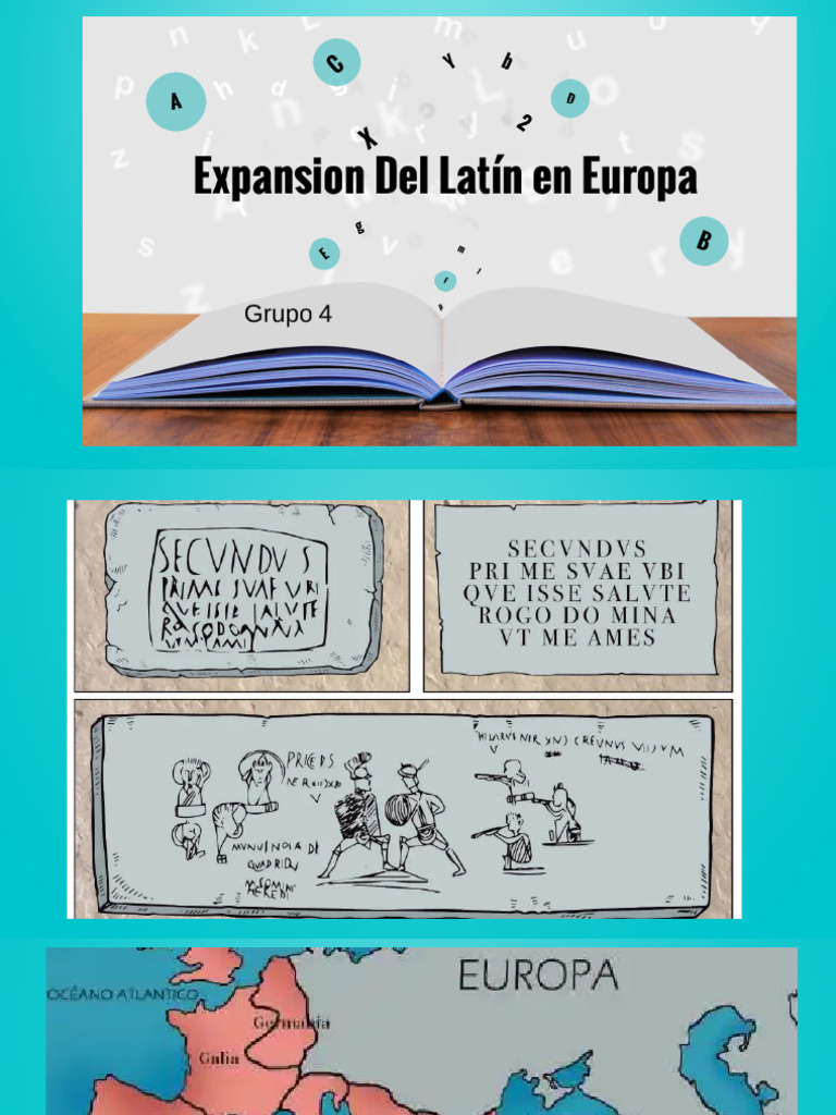 EXPANSIÓN DEL LATÍN EN EUROPA - PPTX - 20240813 - 064116 - 0000 | PDF