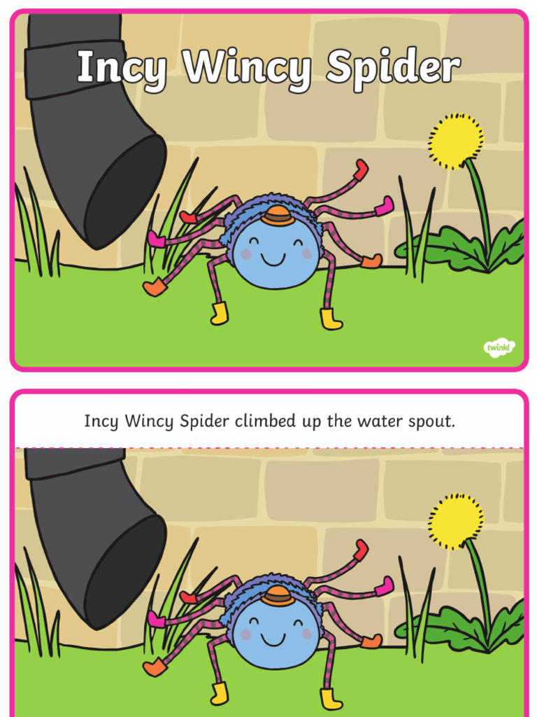 Incy Wincy Spider Story | PDF