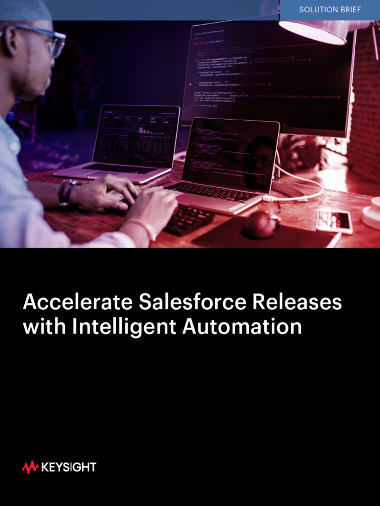 Accelerate Salesforce Releases With Intelligent Automation Pdf Document Object Model Computers
