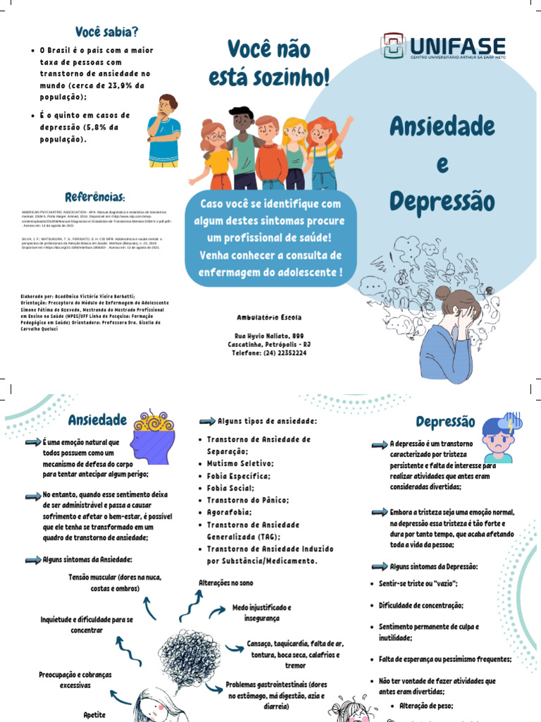 Folder - Ansiedade - e - Depressão | PDF