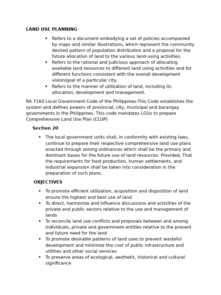 Land Use Planning | PDF | Economies