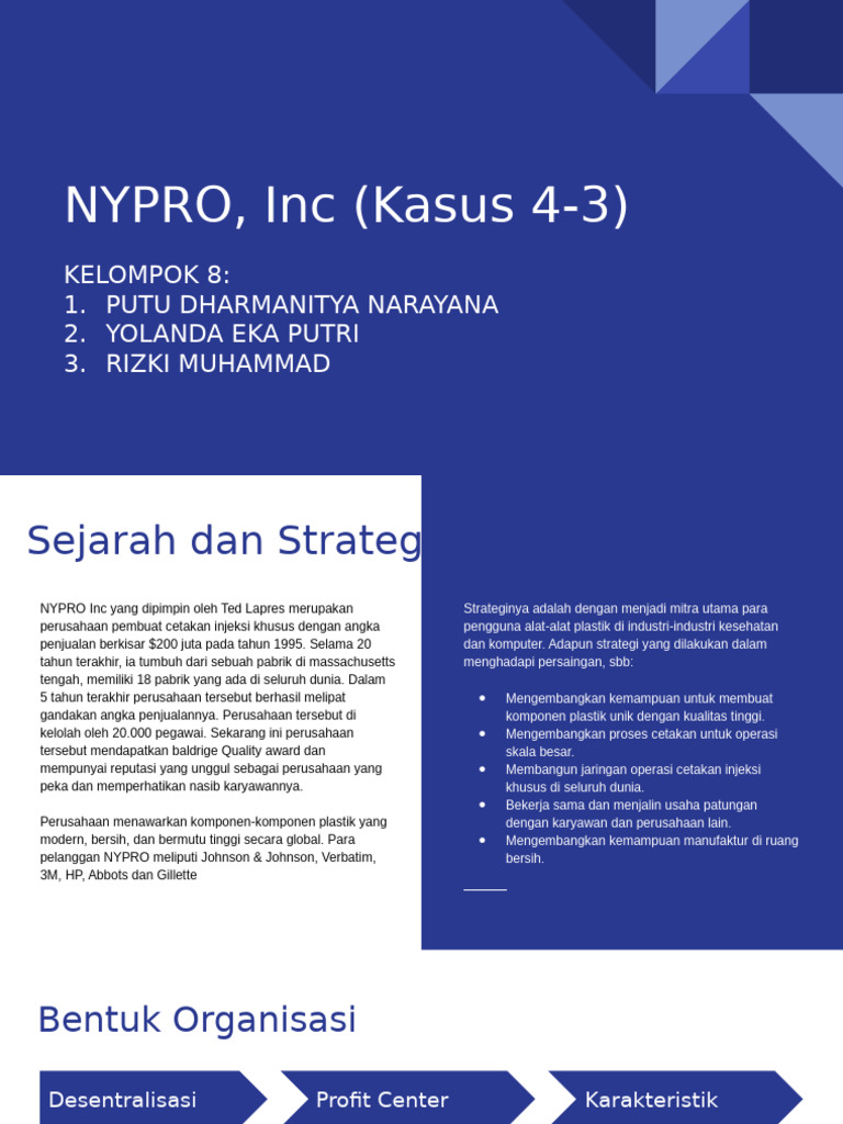 Klmpk 8_Nypro_Case Study 4-3 [Final] | PDF