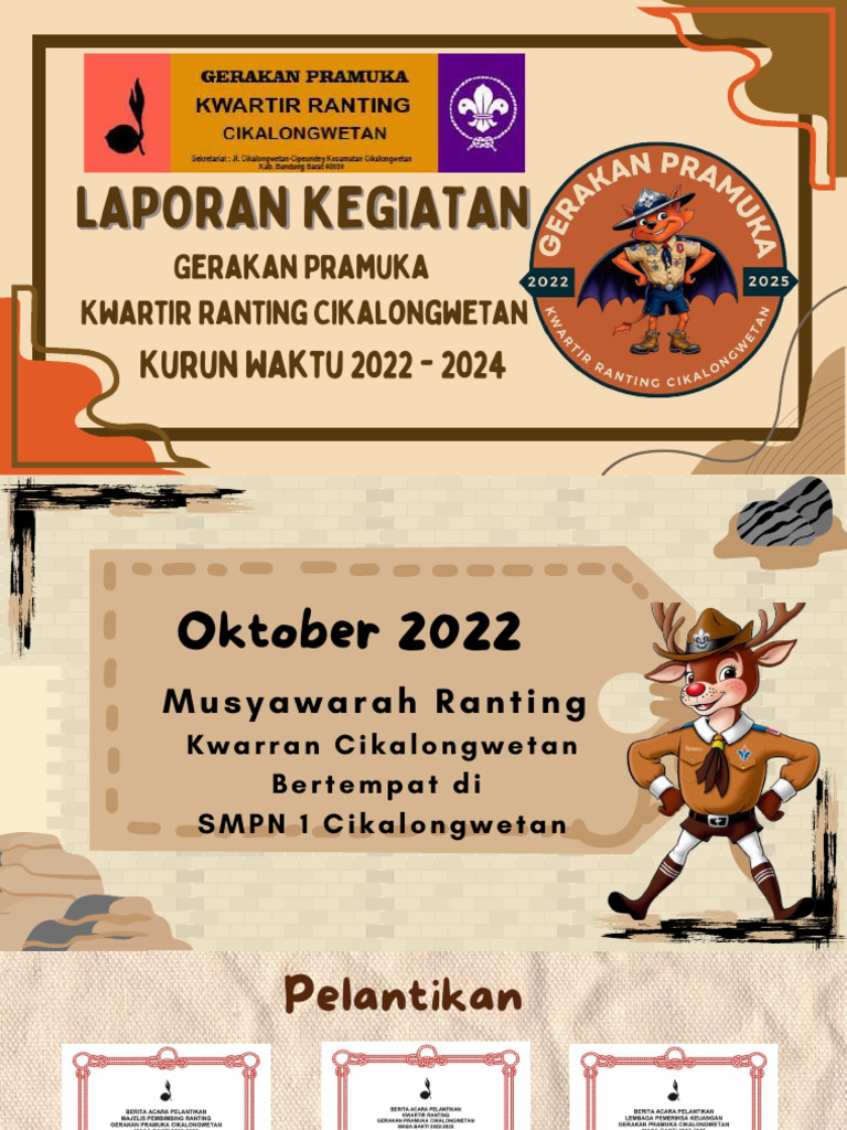 Laporan Kegiatan Kwarran CKW - Compressed | PDF