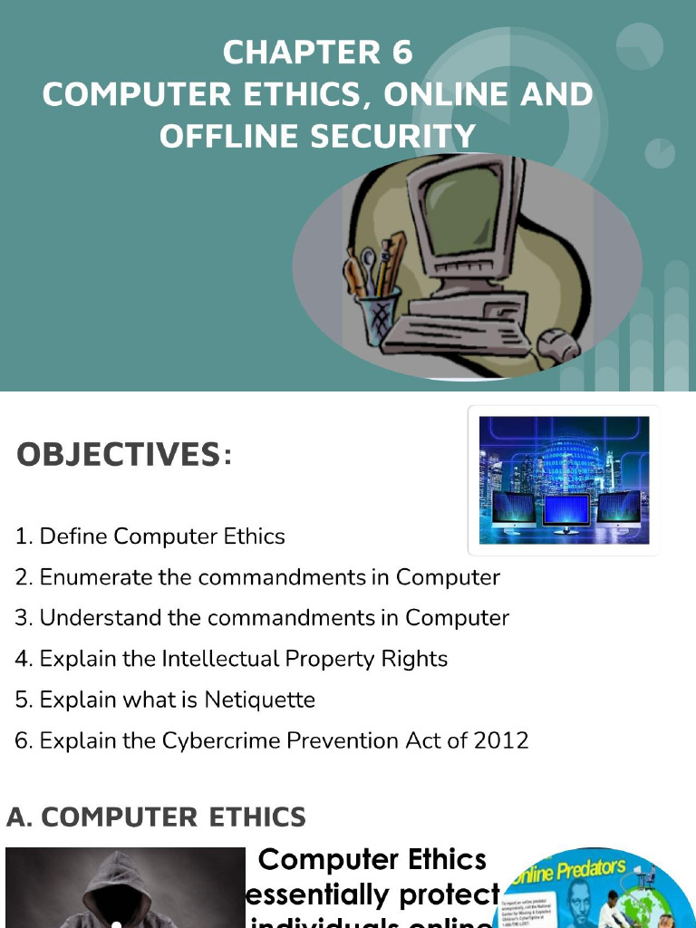 Chapter 6 - Computer Ethics, Online and Offline Security | PDF