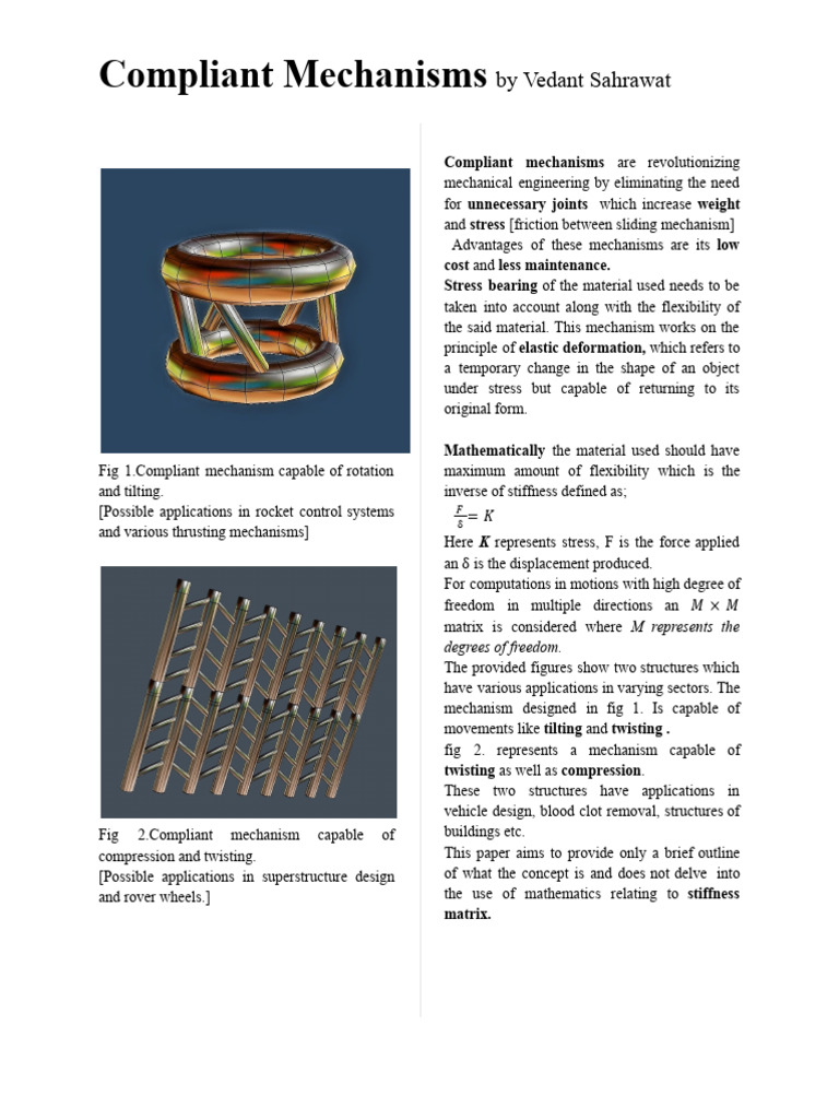 Compliant Mechanisms | PDF