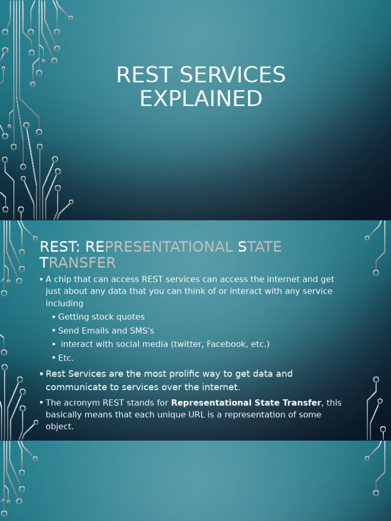 Rest Services Explained | PDF