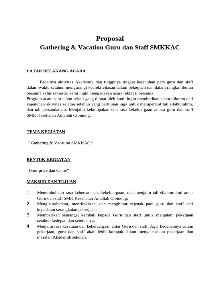 Proposal_Gathering | PDF