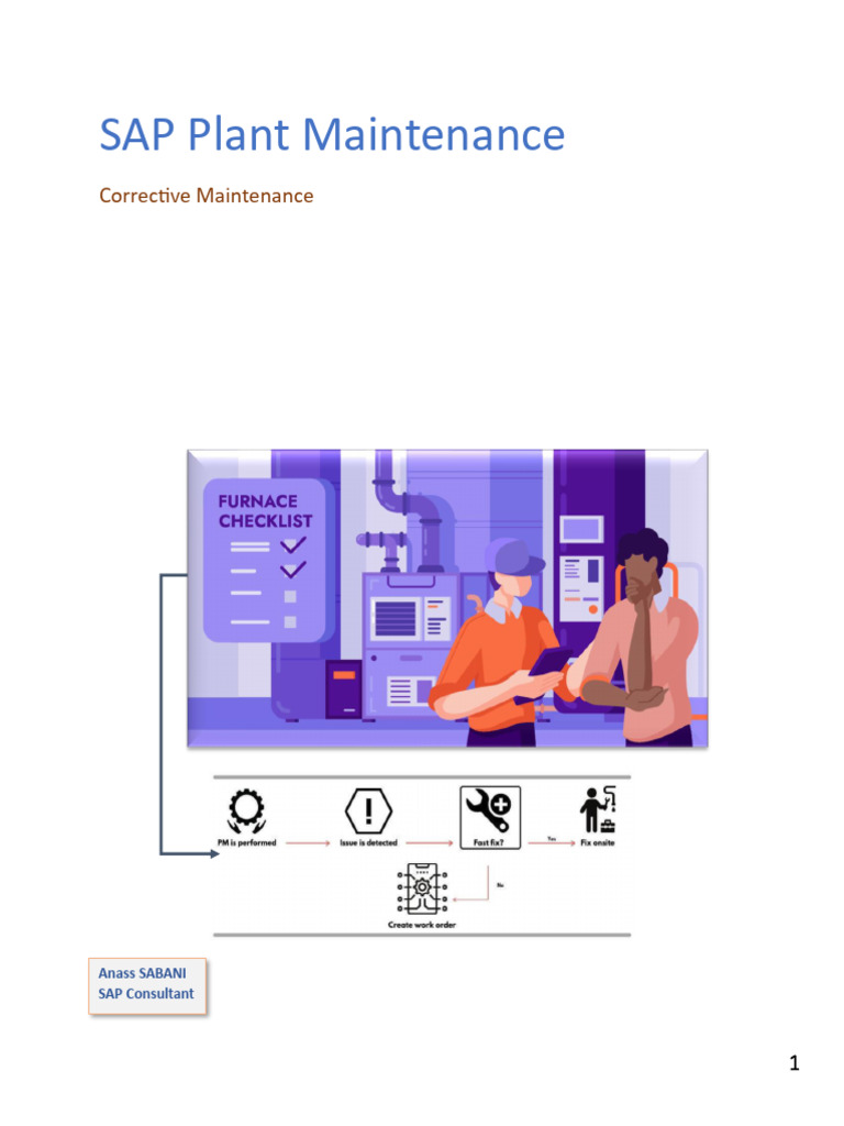 SAP Plant Maintenance - Corrective Maintenance | PDF