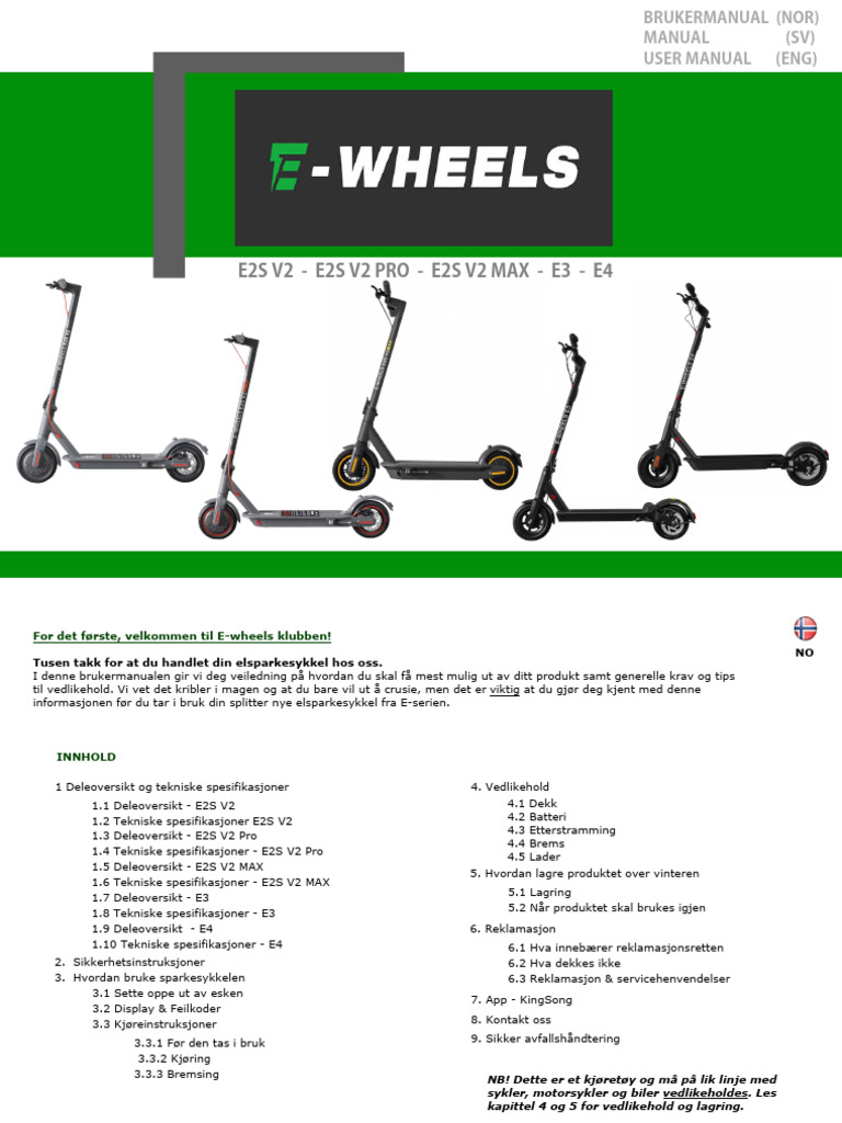 E Wheels - v2 E4 Total Ferdig | PDF