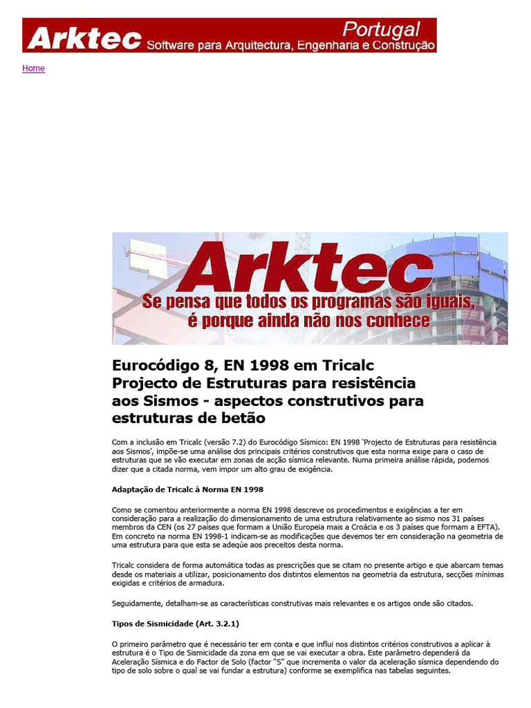 Eurocodigo8 Arktec | PDF