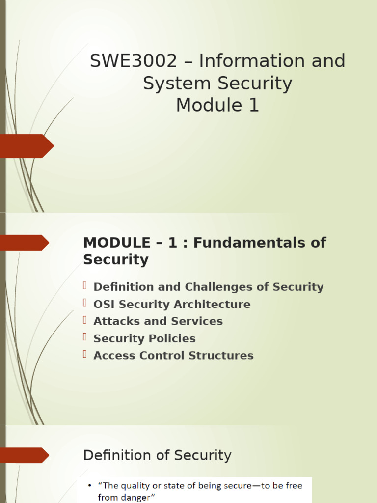 SWE3002 Module 1 Topic 1 | PDF