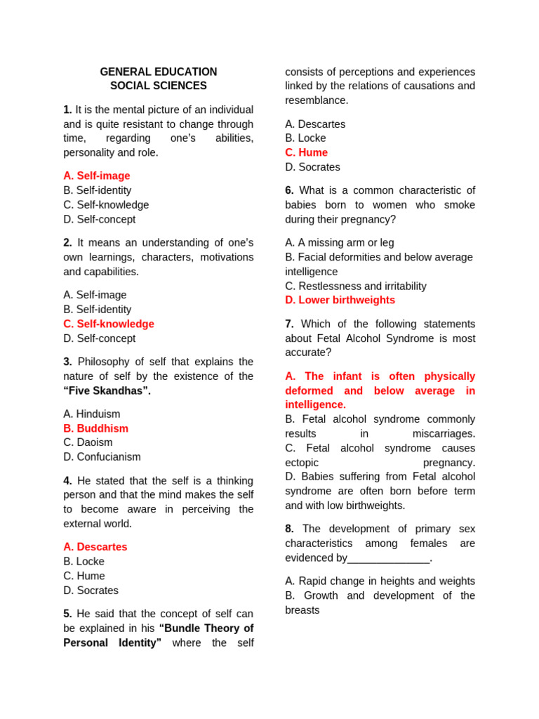 GENERAL EDUCATION (Social Sciences and Social Studies) | PDF