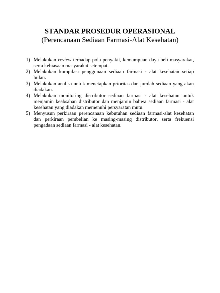 Sop Apotek Pdf