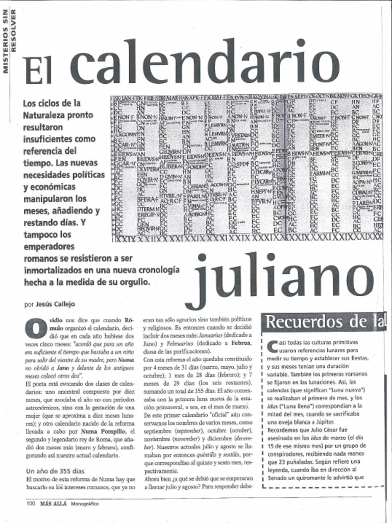 El Calendario Juliano | PDF