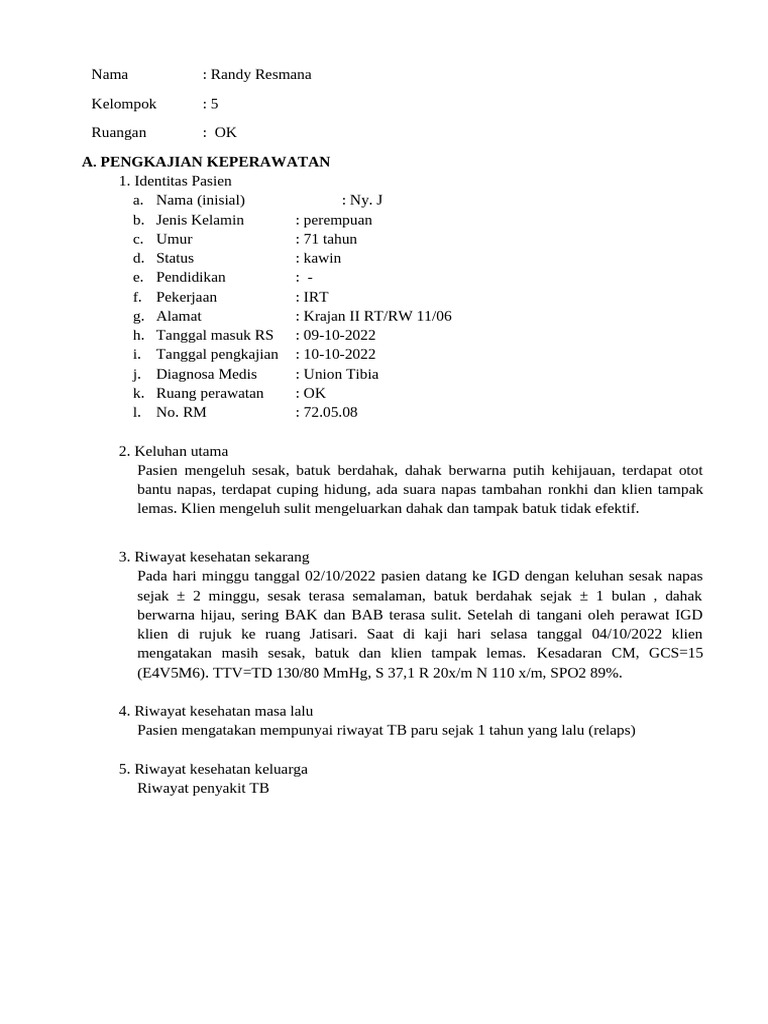 Resume Ruang OK H-1 | PDF