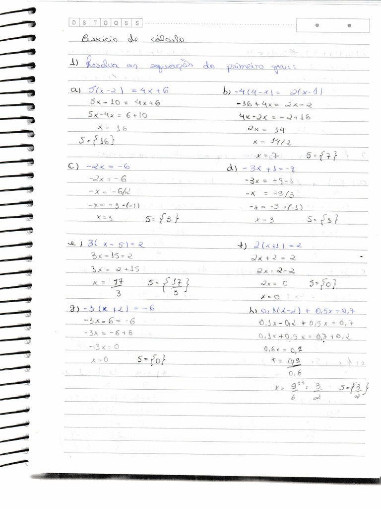 Exercício de Calculo I - 2 | PDF