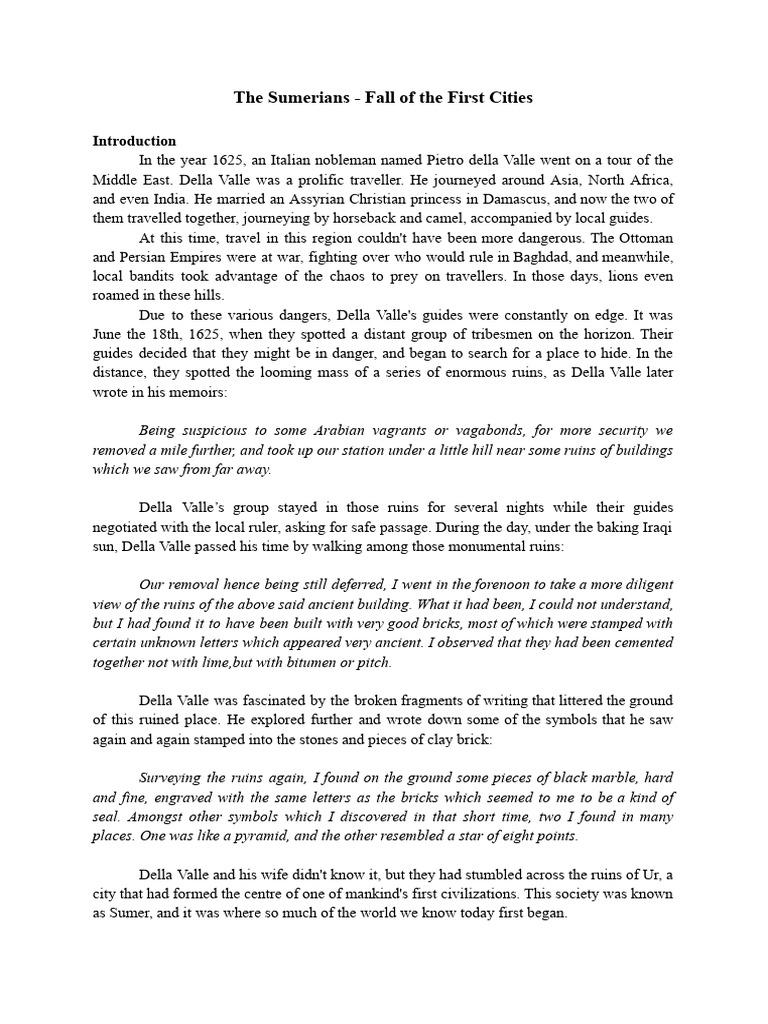 8.the Sumerians | PDF