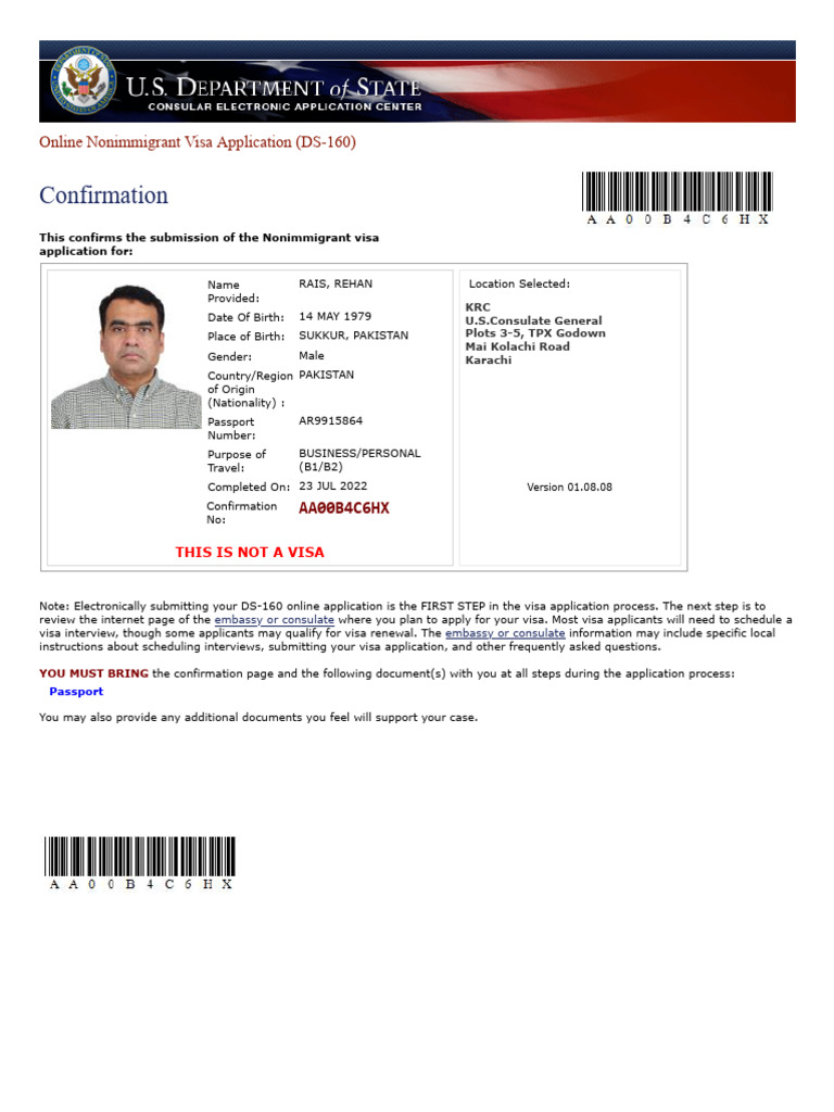 Confirmation Page Rehan Rais | PDF