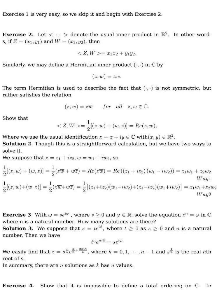 Stein复分析答案Complex Analysis-solution | PDF