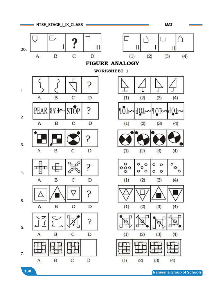 Figure Analogy & Classification | PDF