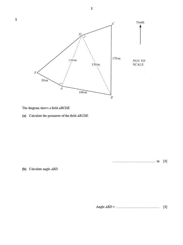 Calculations Involving Compound shapes-WS 1 | PDF