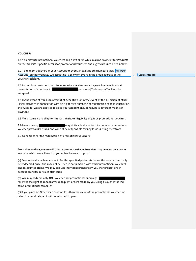 Voucher Policy Template | PDF