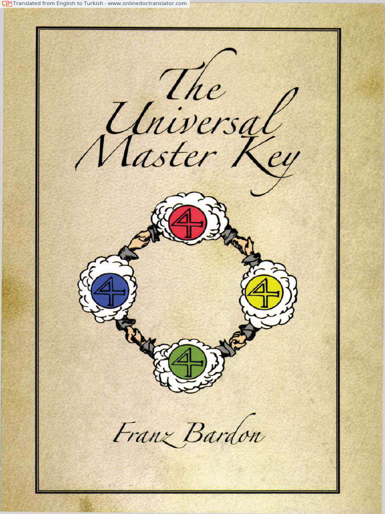 Evrensel Ana Anahtar - Franz Bardon | PDF | Self-Improvement | Science ...