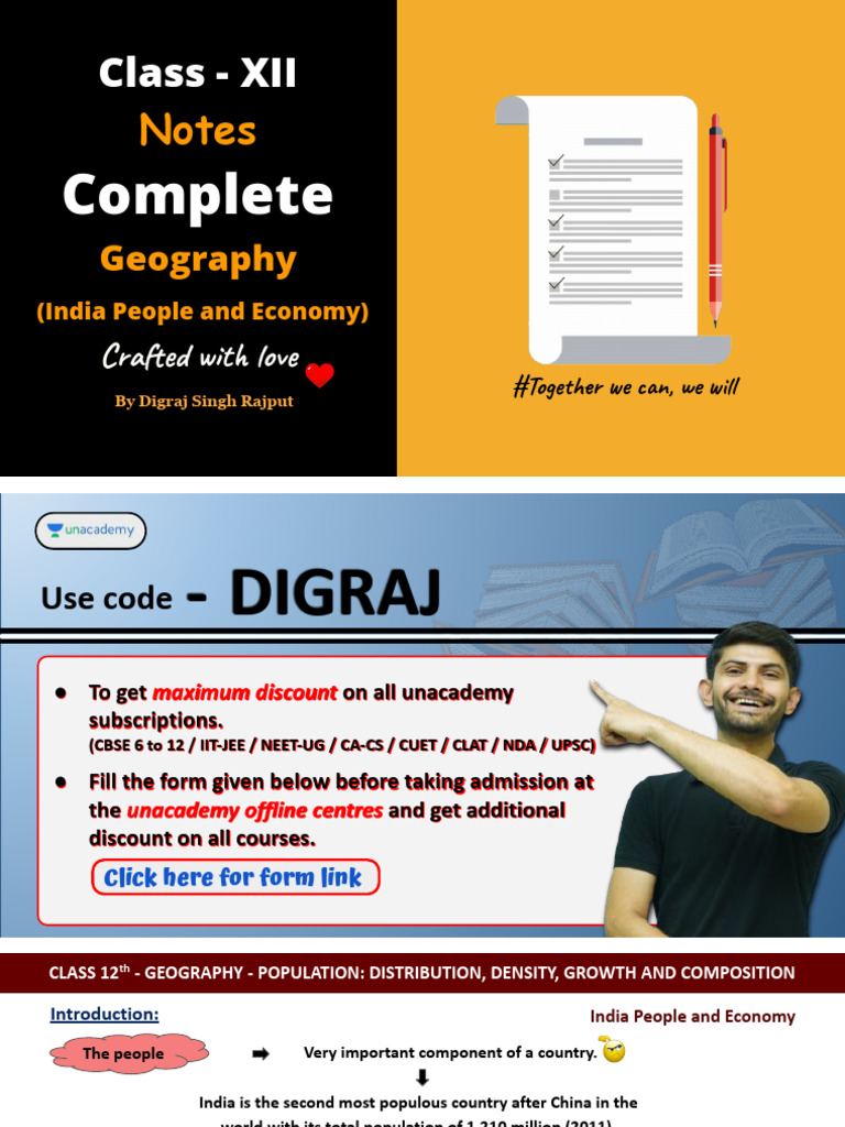 Class 12th Geography (India People and Economy) | PDF