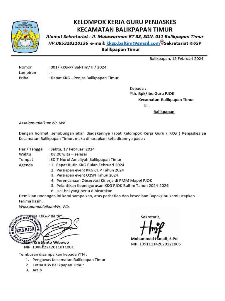 SPJ KKG Pjok Februari 2024 | PDF