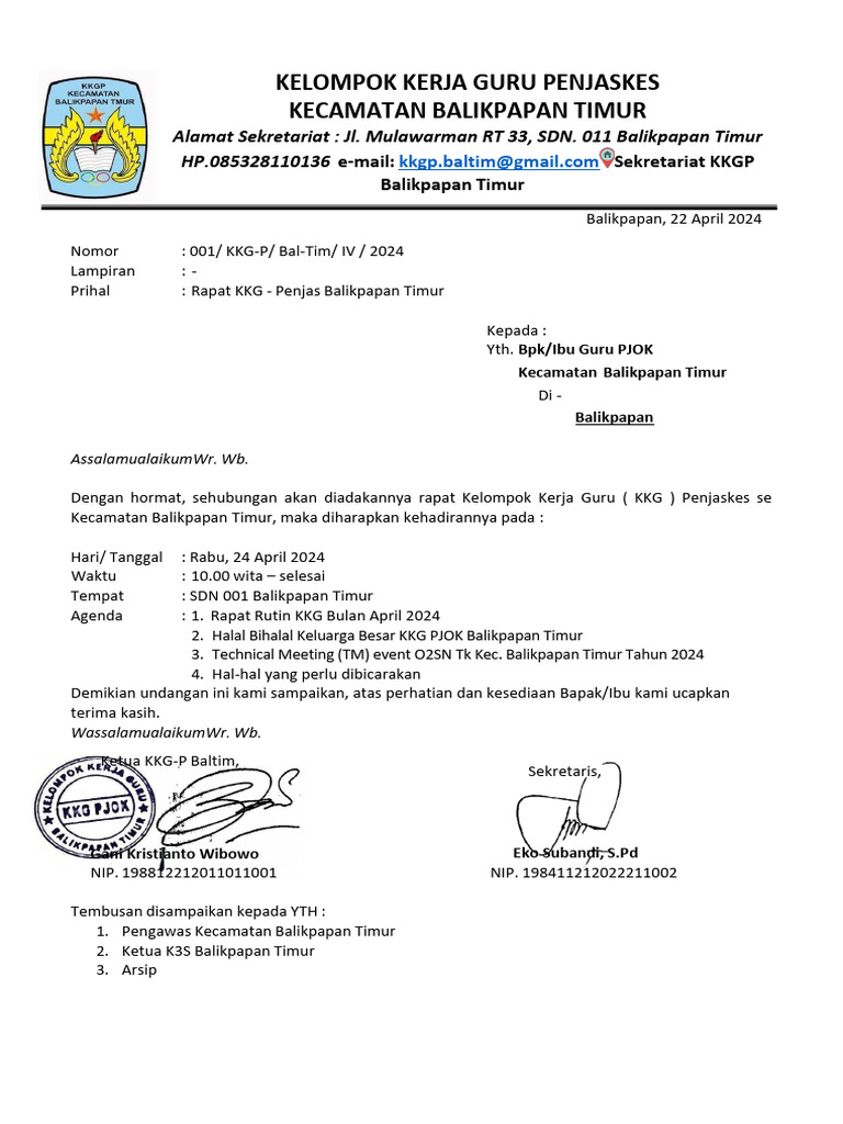 SPJ KKG Pjok April 2024 | PDF