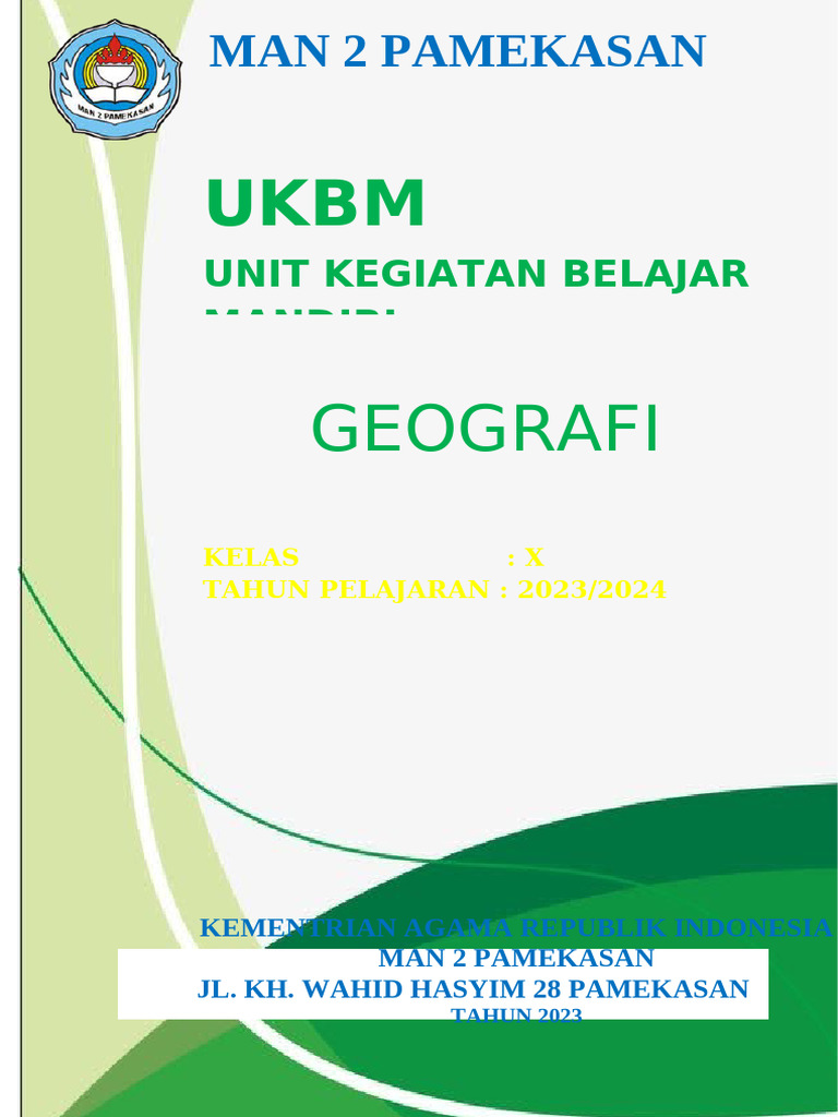Ukbm Geo Kelas X 2023 | PDF
