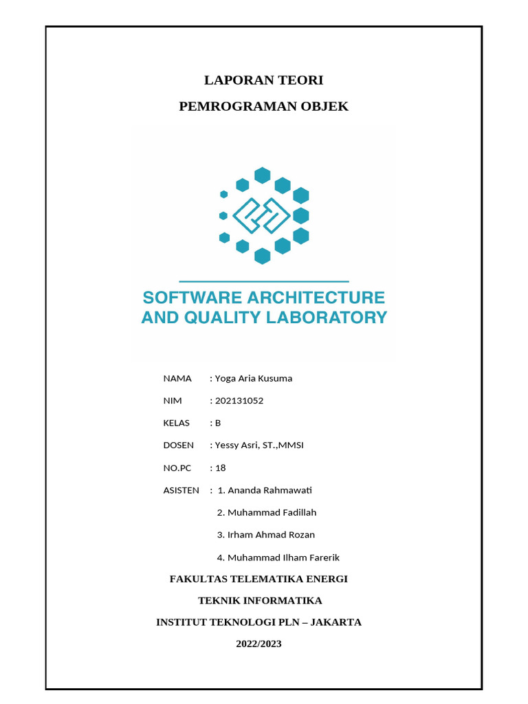 Format Laporan 1 | PDF