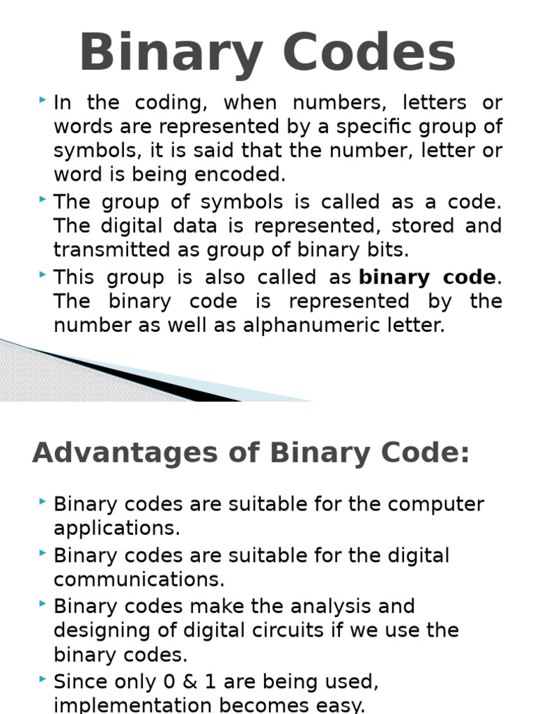 Binary Codes | PDF Binary Codes | PDF