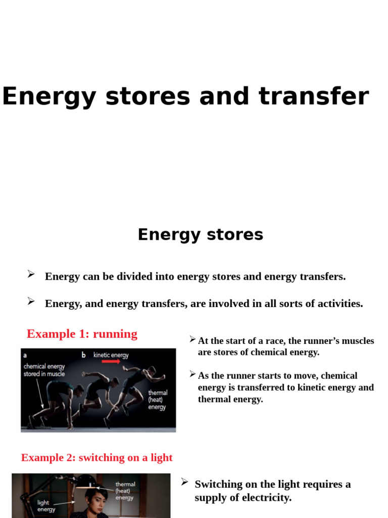 Grade 9 Energy Stores and Energy Transfer | PDF