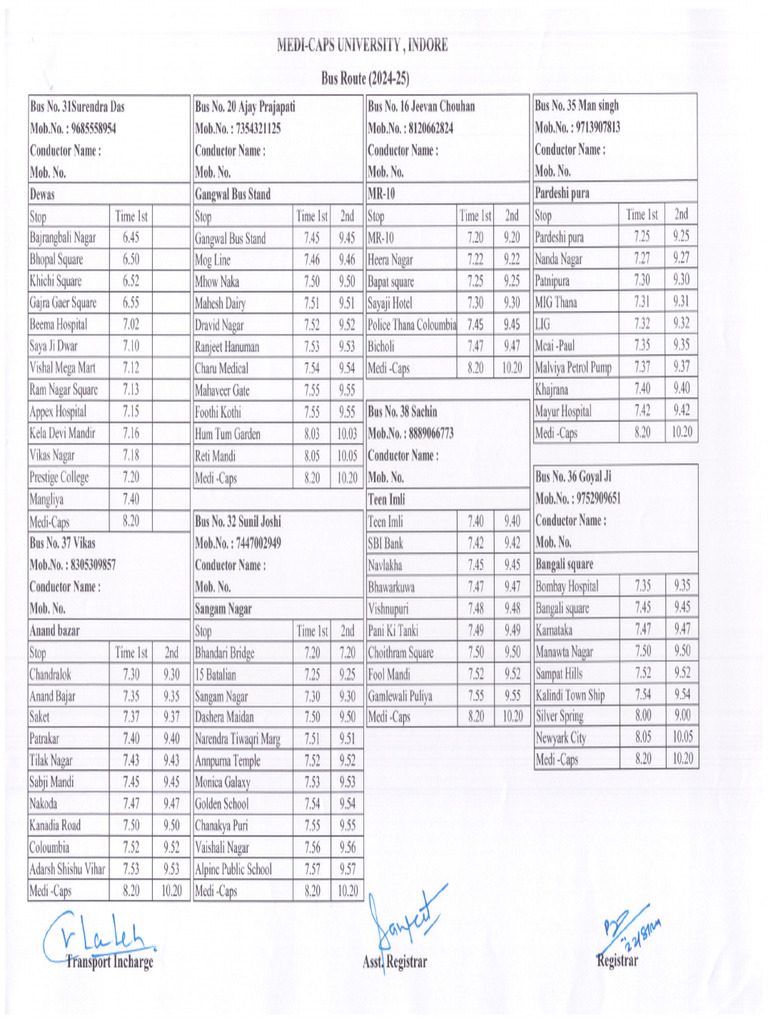 Bus Route 22.08.2024 | PDF