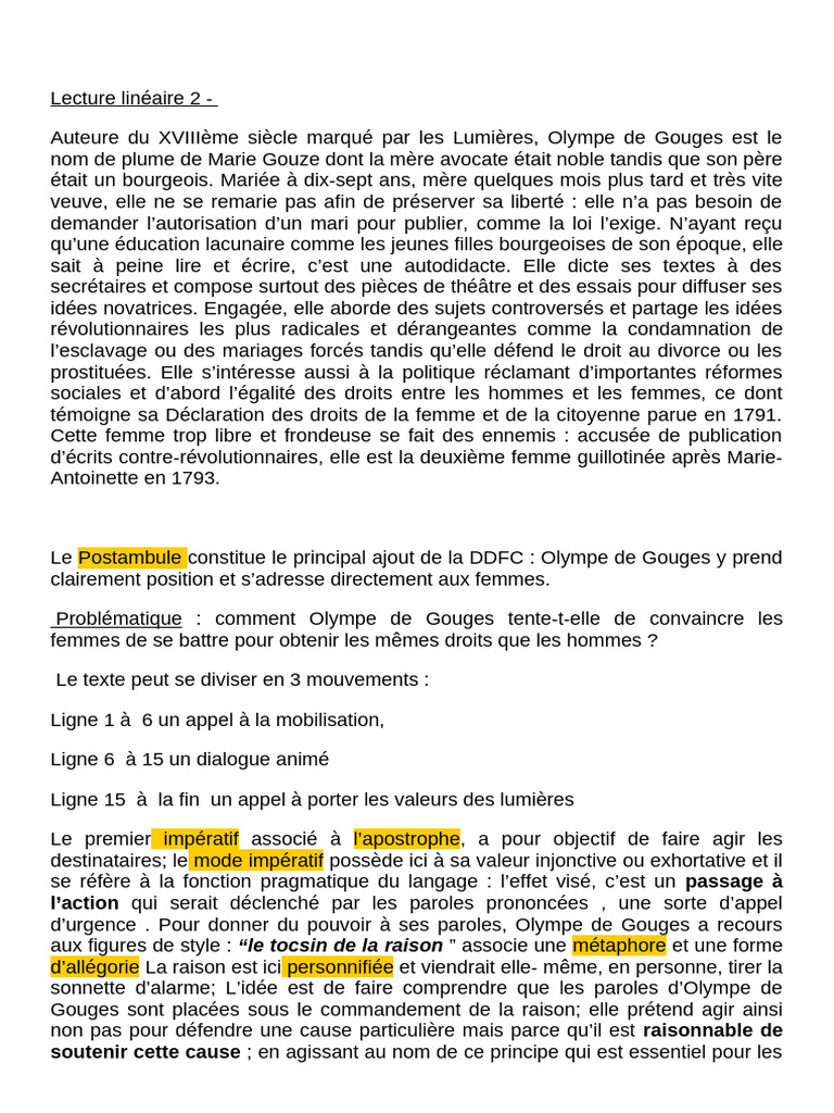 Lecture Linéaire 2 | PDF