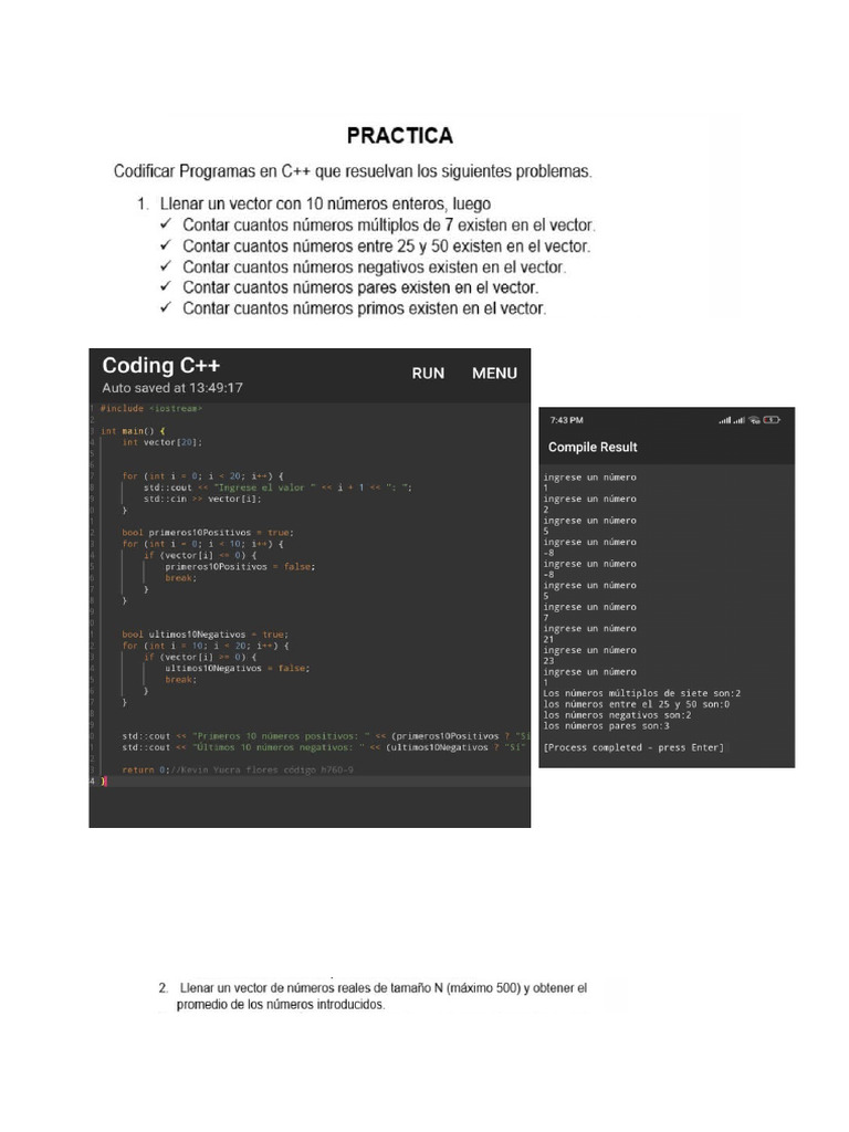 Practica de Programacion | PDF