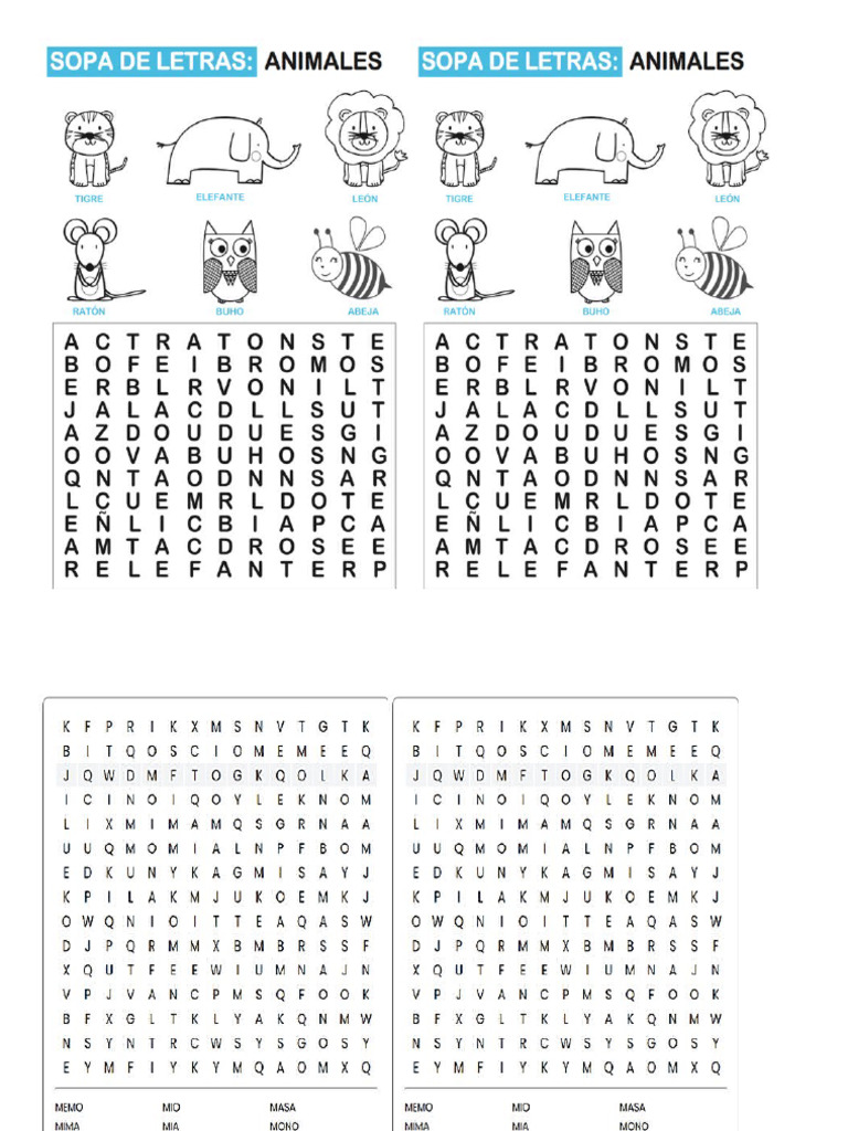 Act Sopa de Letras | PDF