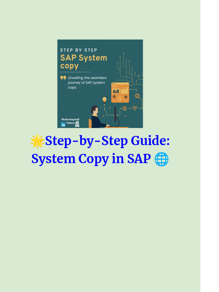 SAP System Copy 1721145835 | PDF | Databases | Backup