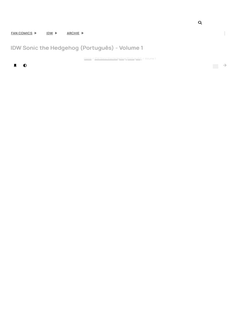 IDW Sonic The Hedgehog (Português) Volume 1 | PDF