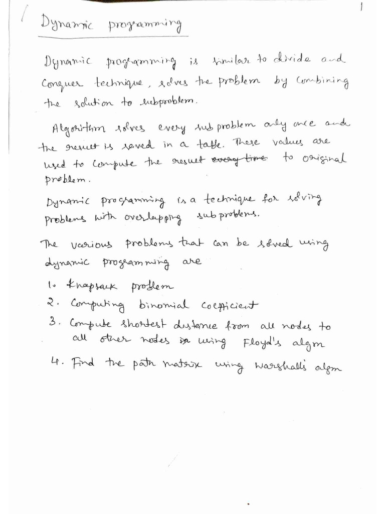 Dynamic Programming | PDF