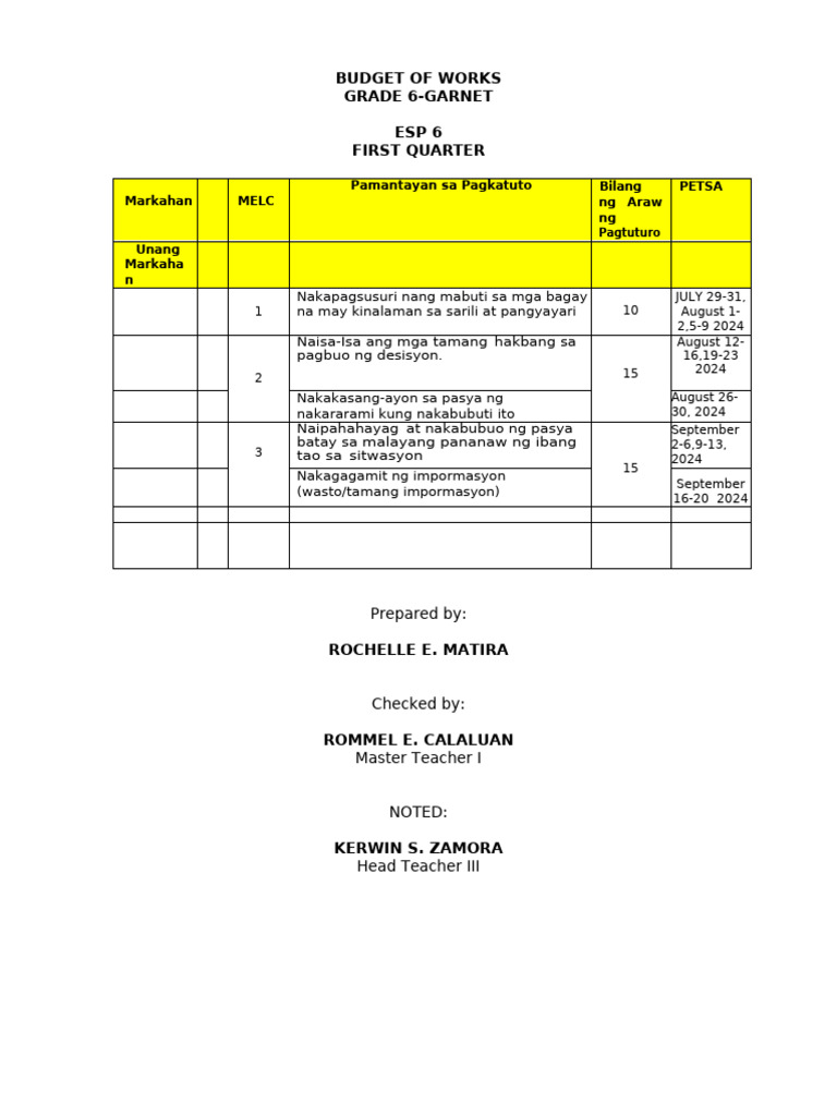 Esp 6-Bow 2024 | PDF