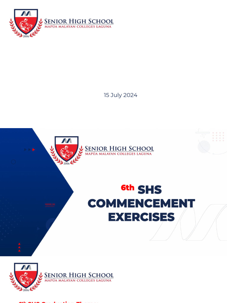 6th SHS Graduation updates FOR STUDENTS | PDF