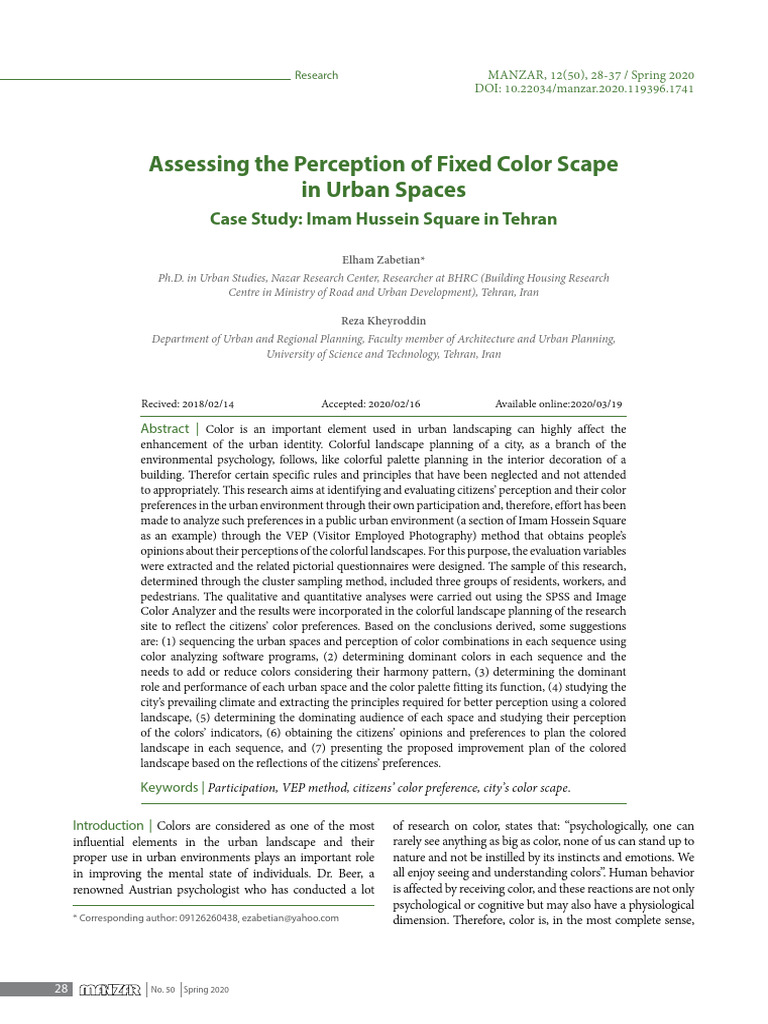 Assessing The Perception of Fixed Color | PDF | Color | Art