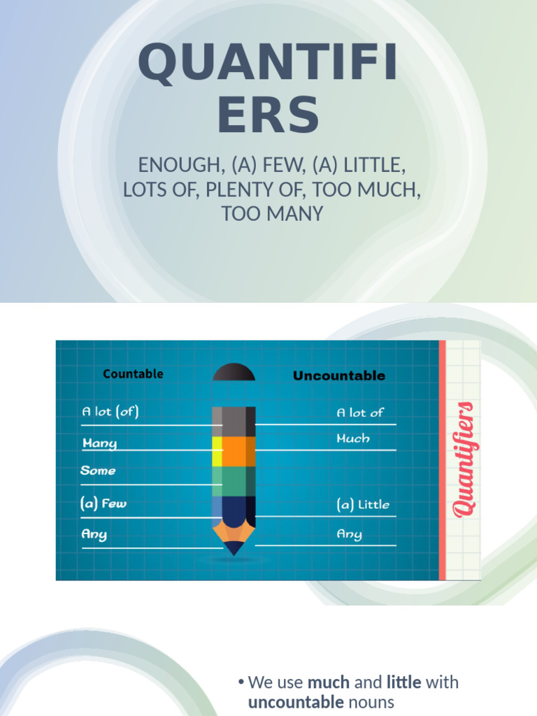 Quantifiers Powerpoint Presentation 146663 1 | PDF