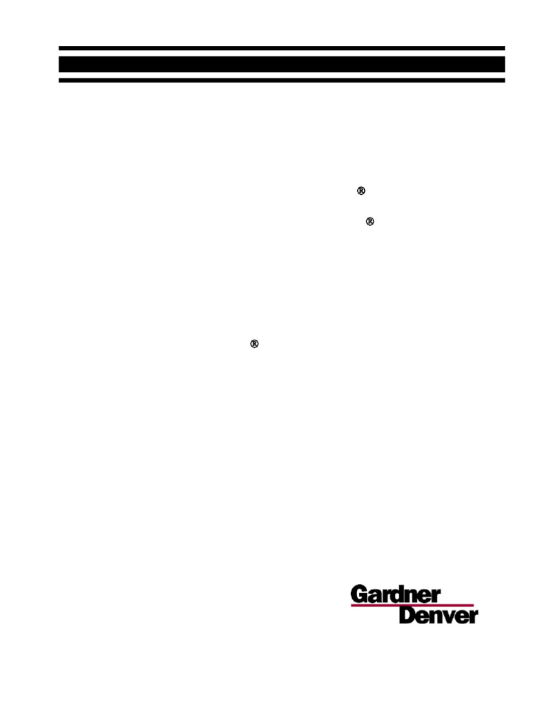 Gardner Denver: Auto Sentry - Es+ Controls | PDF